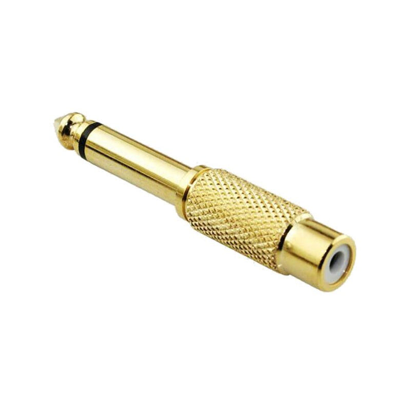 Adaptador 1 entrada RCA 1 salida plug 1/4 - Electrónica DIY Guatemala